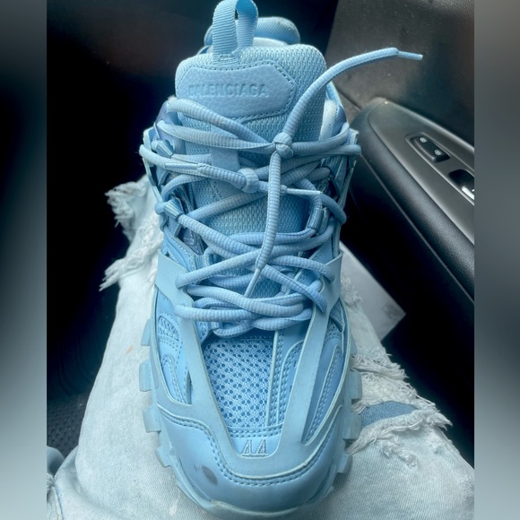 Balenciaga | Shoes | Balenciaga Blue Chunky Sneakers Retroinspired ...